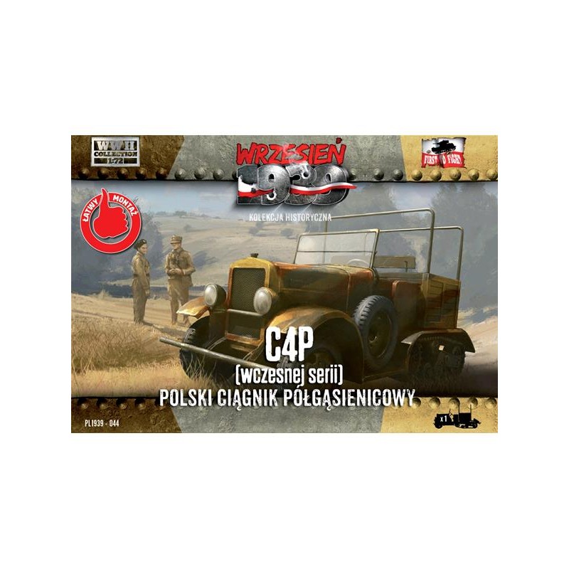 FTF044 1/72 - C4P Polish Artillery Halftrack Tractor, Early Production